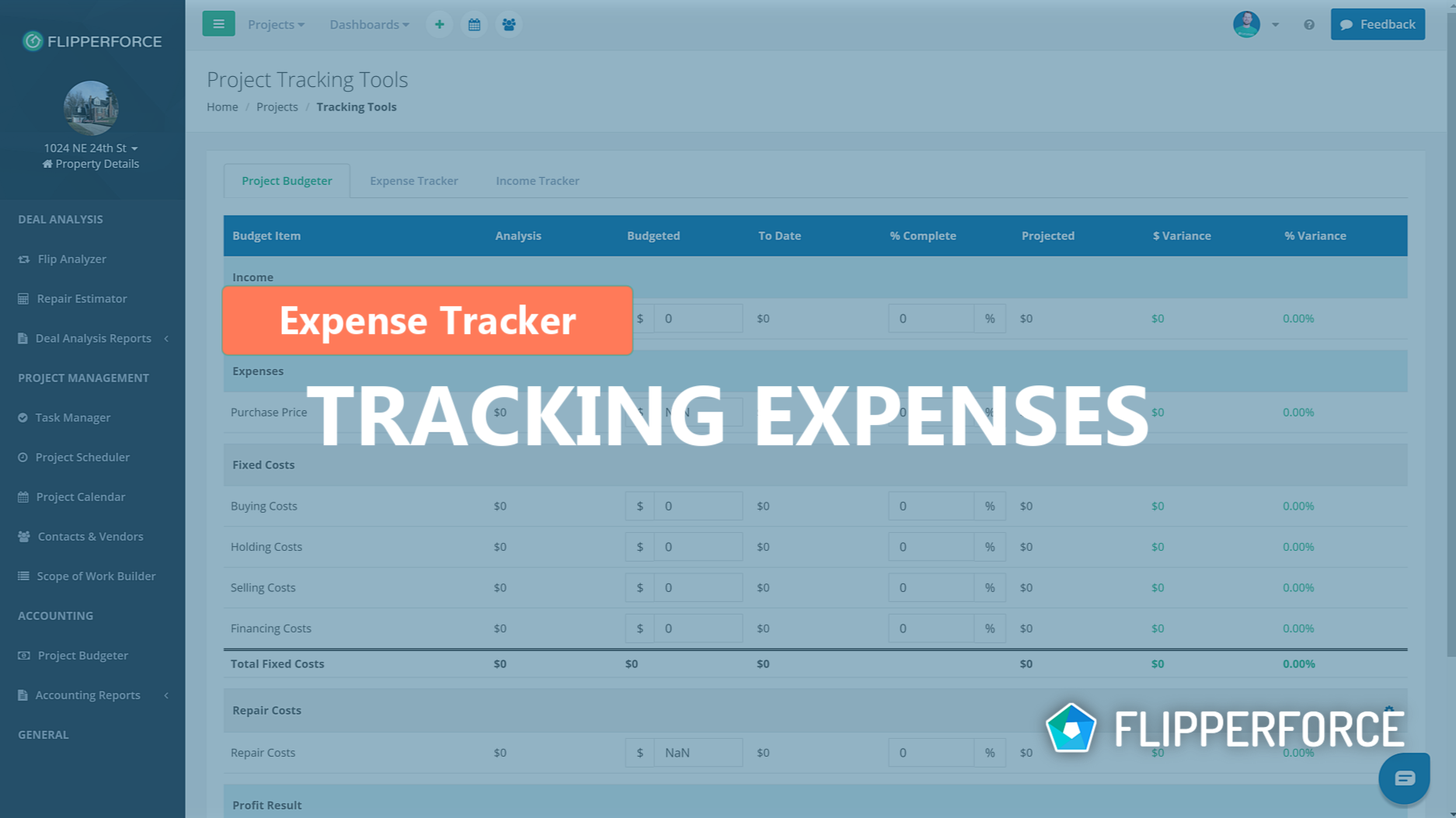 Expense Tracker | FlipperForce Knowledge Base
